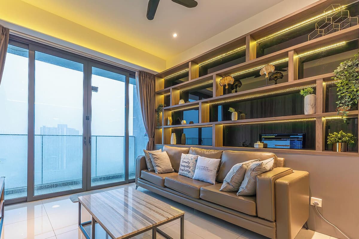 Apartamento Deluxe, 2 quartos, varanda | Sala de estar