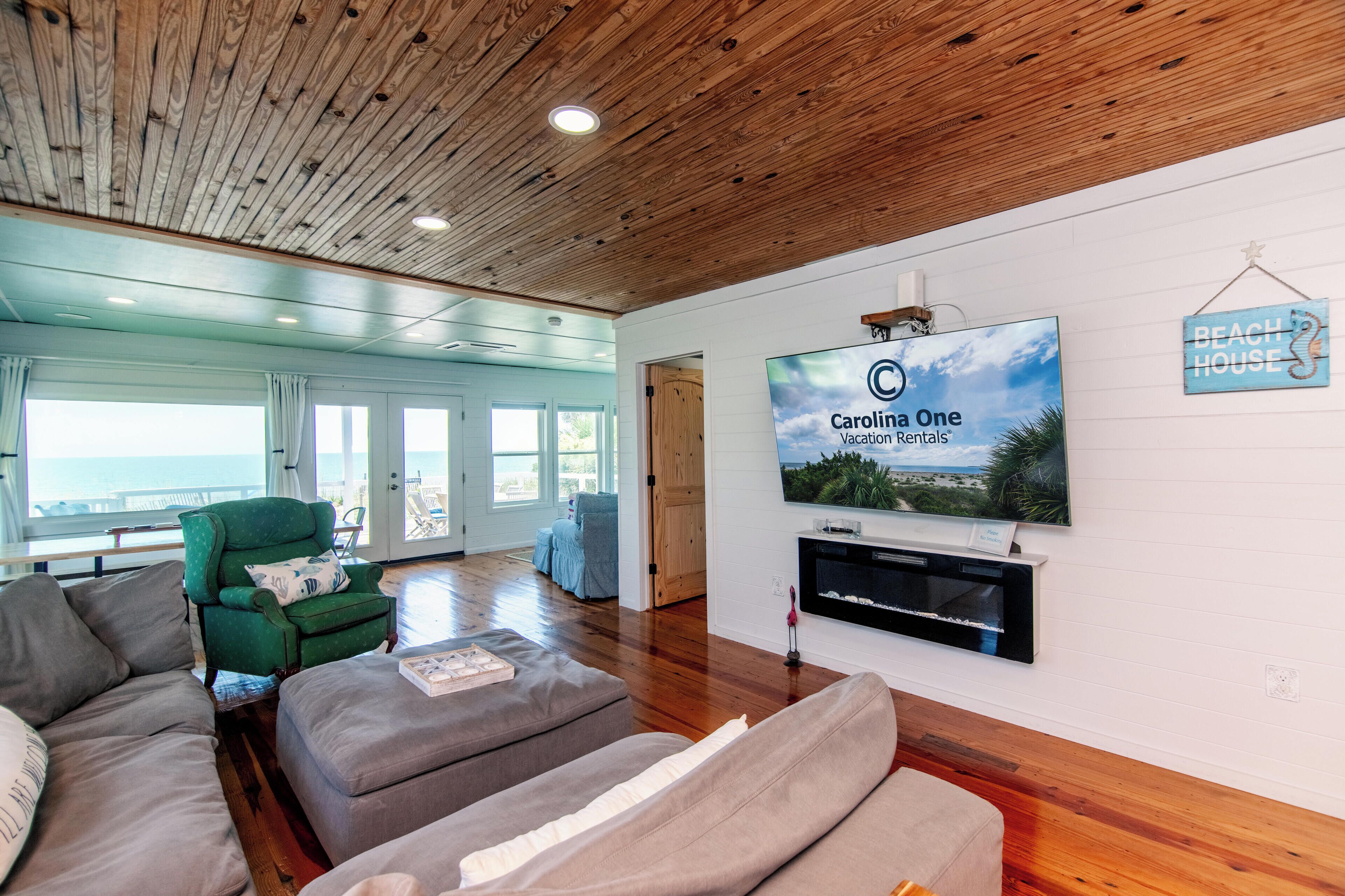 Marysol:edisto Oceanfront Home + Guest House; 6br, Private Pool, Beach & Ocean Views - Edisto, SC