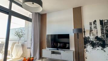 Televisor LCD de 41 cm com canais por cabo