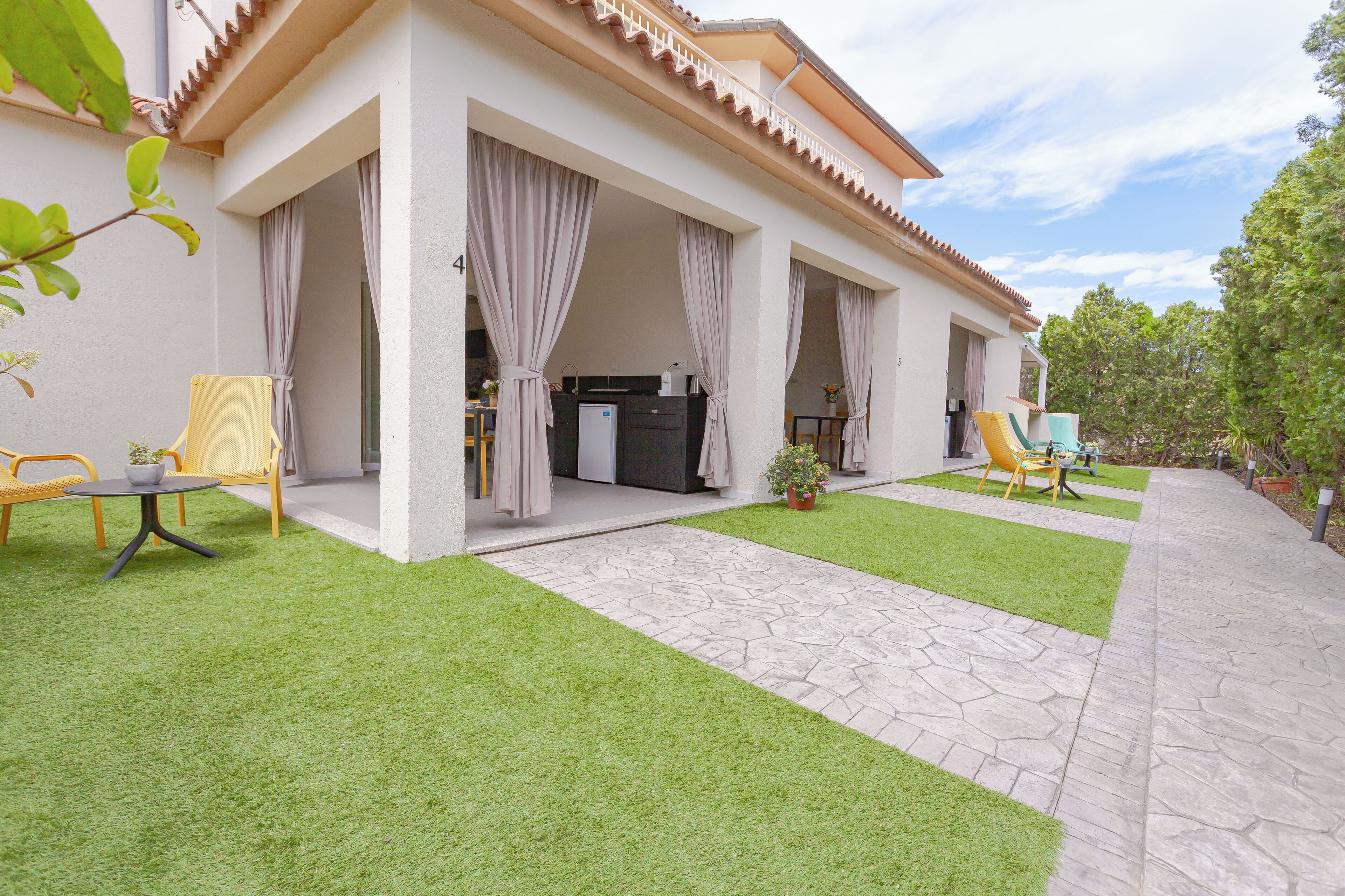 Quarto Deluxe, vista para o pátio | Terraço/pátio interior