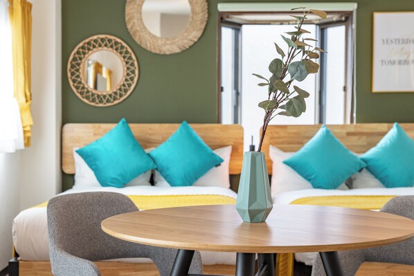 Apartamento, não fumadores, varanda (Logements Tengachaya 501) | Cortinas/cortinados opacos, ferro/tábua de engomar, Wi-fi grátis