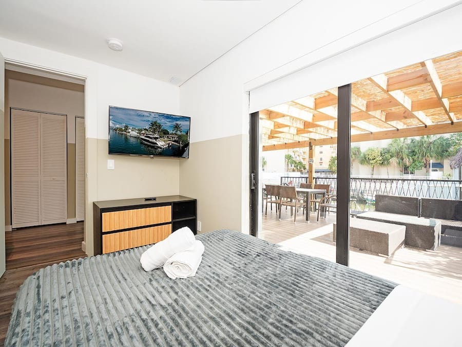 Apartamento de Luxo, 2 quartos, vista para o rio | Vista do quarto