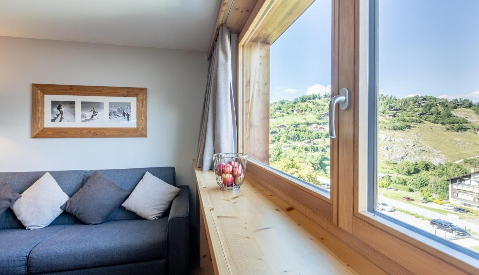 Wifi, Ski-in/ski-out & Foot Of The Slopes, Fitness, Sauna, Hammam, Tv, Ski Locker, 37m², Vercorin - Valais