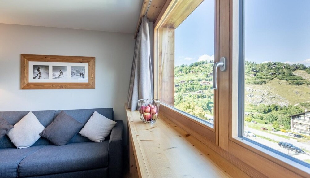 Wifi, Ski-in/ski-out & Foot Of The Slopes, Fitness, Sauna, Hammam, Tv, Ski Locker, 37m², Vercorin - Valais