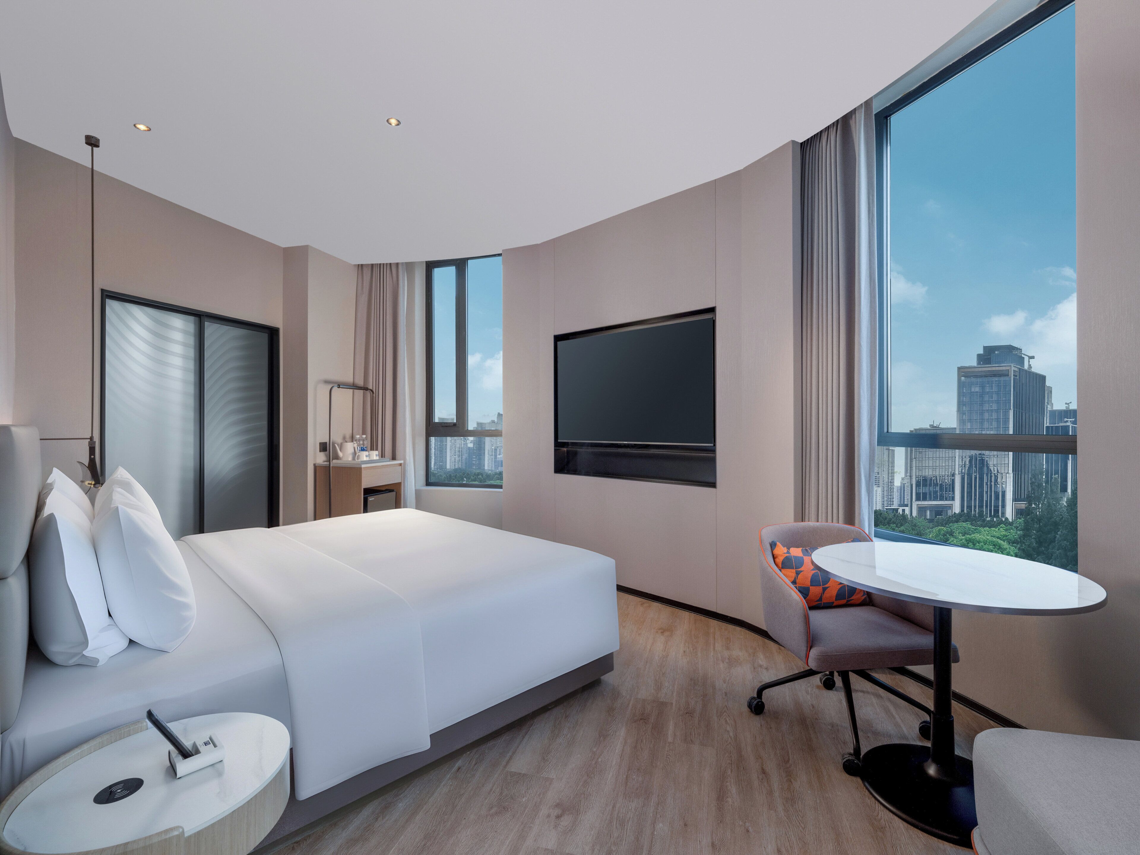 Suite, 1 quarto, Vista para a cidade | Roupa de alta qualidade, edredões de penas 