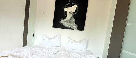 Apartamento | 1 quarto, roupa de cama