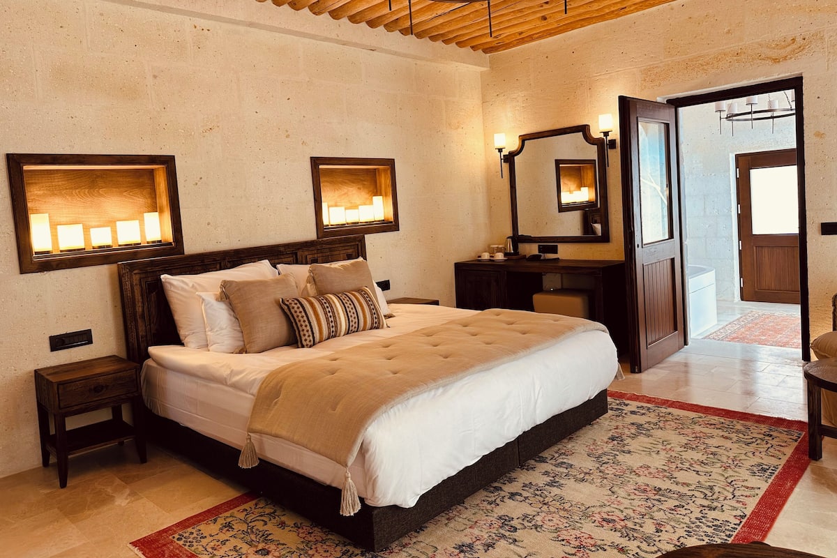 Penthouse Deluxe, vista para o vale | Roupa de alta qualidade, camas de colchão viscoelástico, minibar