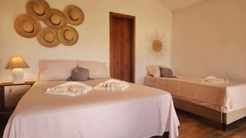 Quarto Quádruplo Deluxe, vista para a praia | Wi-fi grátis