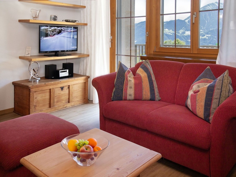 Leuk Appartement Voor 4 Personen Met Wifi, Zwembad, Tv, Balkon En Panorama - Falera