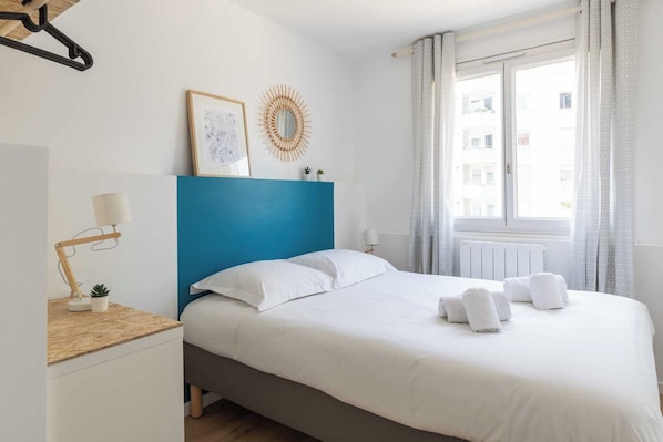 Apartamento | 1 quarto, roupa de cama fornecida