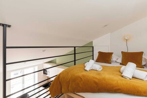 Apartamento | 1 quarto, roupa de cama fornecida