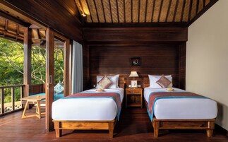 Seaside Wooden Lodge Twin | Wi-Fi de cortesia, roupa de cama