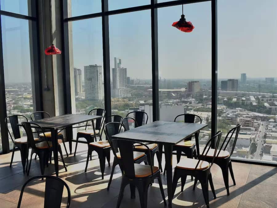 Terraço no piso superior