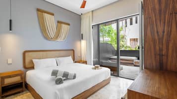 Apartamento Superior, vista para o jardim | Ferro/tábua de engomar, Wi-fi grátis