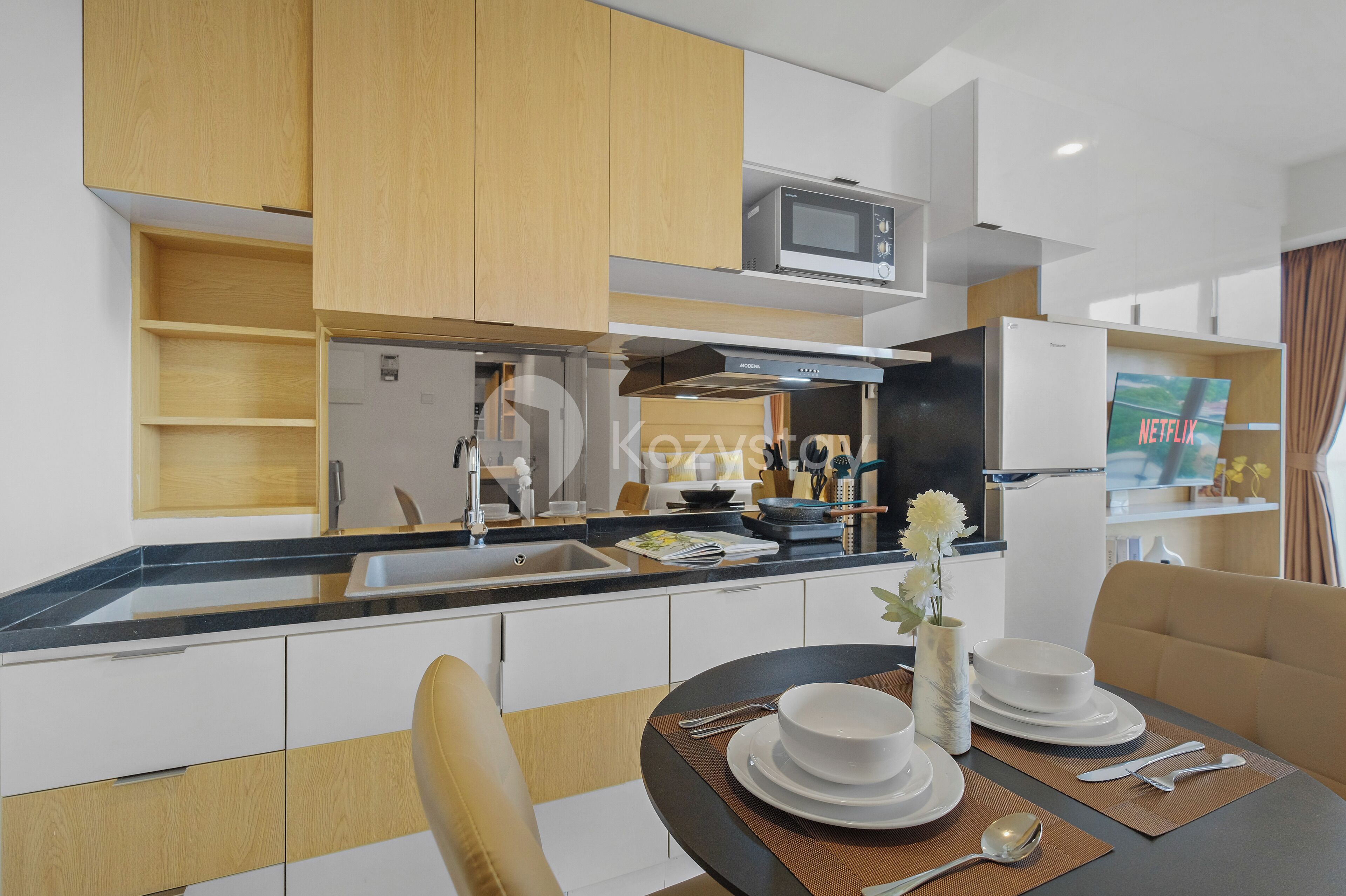 Apartamento, 1 quarto, vista para o pátio | Sala de jantar