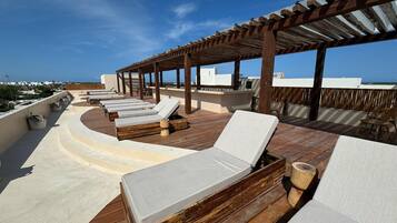 Terraço no piso superior