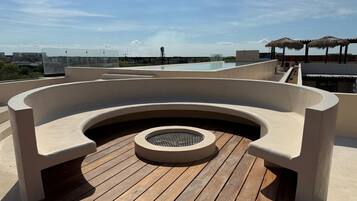 Terraço no piso superior