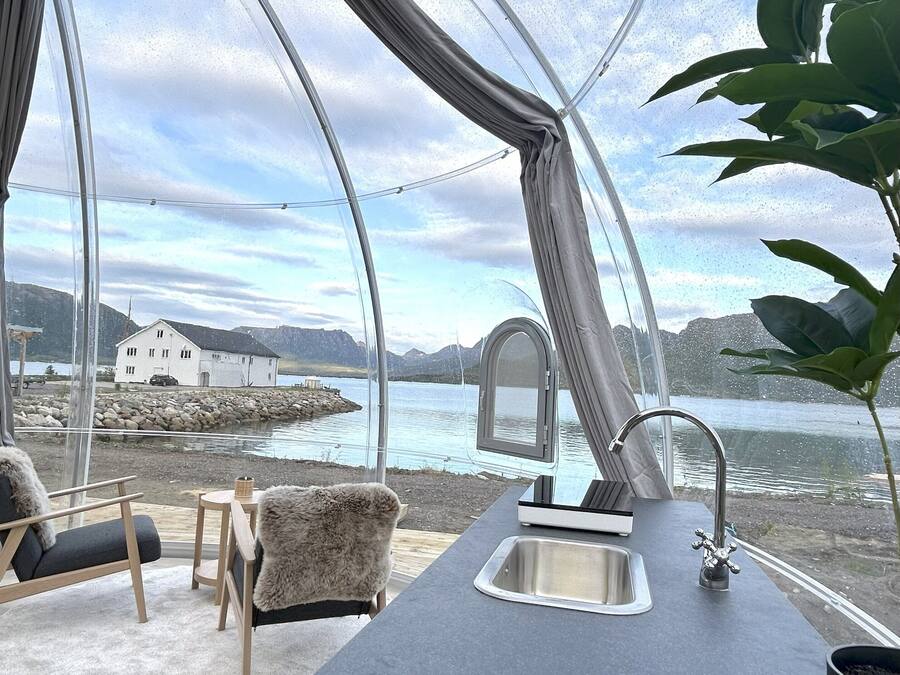 Bangalô superluxo, varanda, vista para o mar | Cozinha privada | Chaleira elétrica