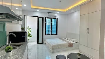 Estúdio Deluxe, 1 quarto, kitchenette | Wi-fi grátis