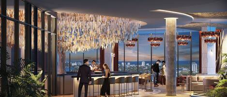 3 bares/lounges, este bar no lobby do hotel