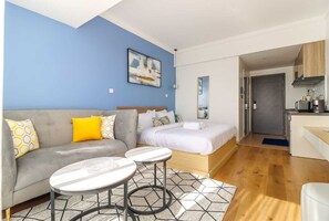 Estúdio Clássico, Vista para a cidade | Sala de estar