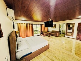 Suíte luxo | Wi-Fi de cortesia, roupa de cama