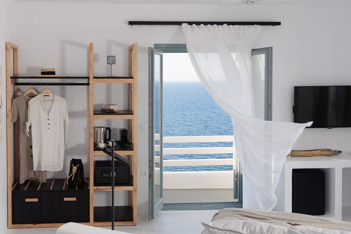 Quarto Duplo Panorâmico, vista para a praia | Cofre no quarto, Wi-fi grátis