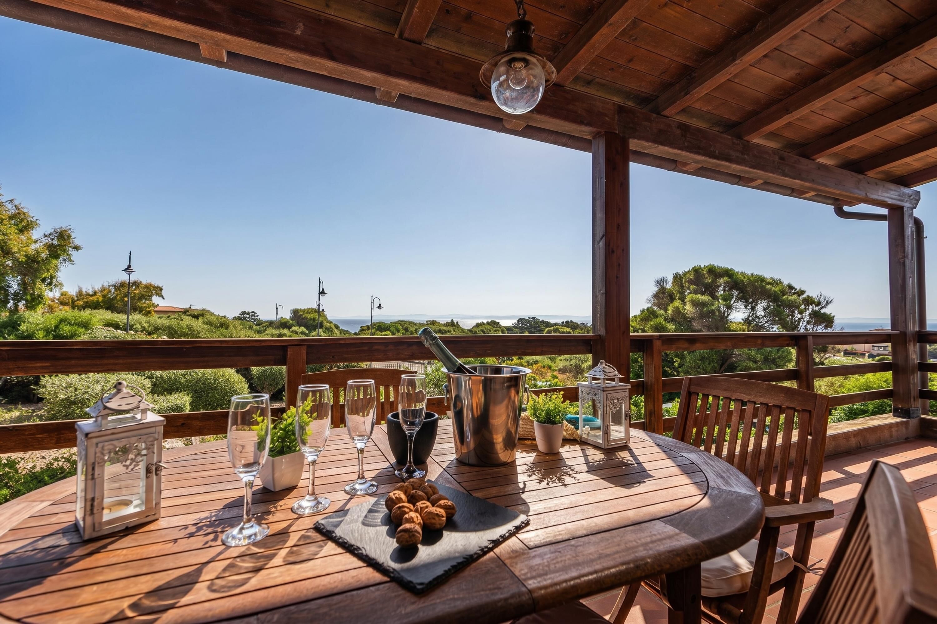 Casa geminada standard, 2 quartos, micro-ondas (La Guzzetta Stintinese) | Opções para refeição ao ar livre