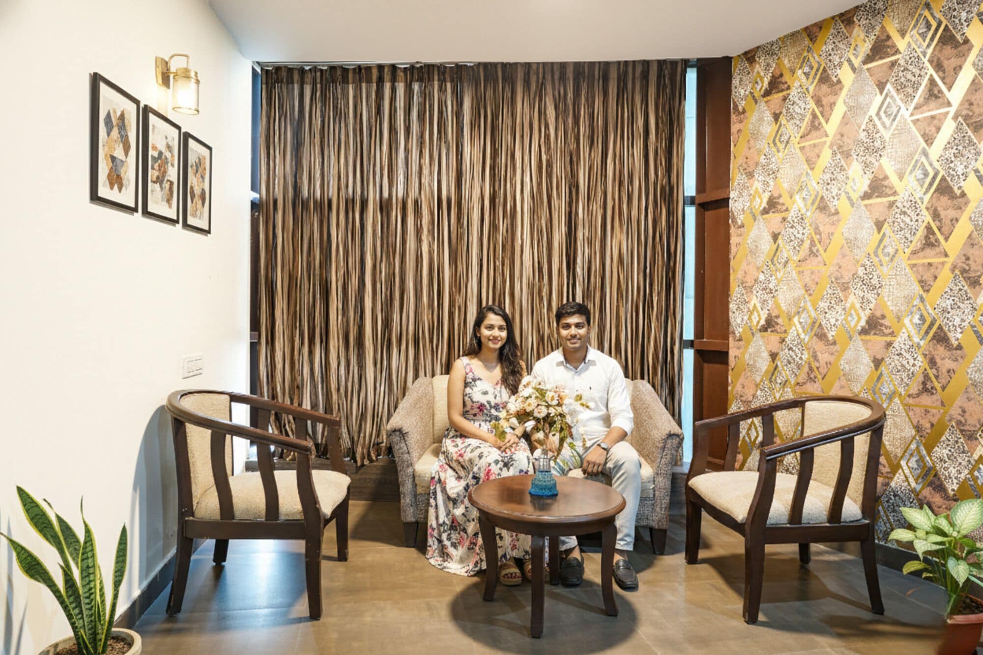 Área de estar no saguão