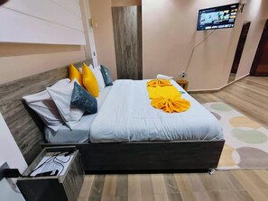 Quarto Duplo Deluxe, vista para o jardim | Com decoração personalizada, com mobília individualizada, Wi-fi grátis 