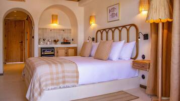 Quarto Duplo Premium, varanda, vista para o mar | Ferro/tábua de engomar, Wi-fi grátis, roupa de cama fornecida