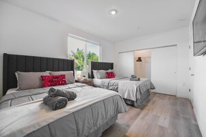 Casa de Férias Família, 3 quartos, pátio | Roupa de alta qualidade, cortinas/cortinados opacos 