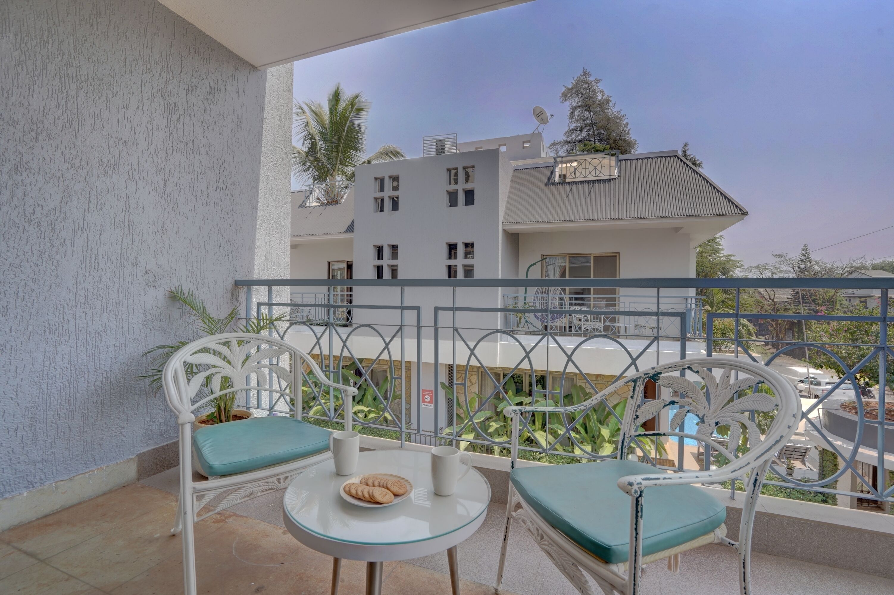 Vila, sacada, vista para a cidade | Sacada