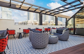 Terraço no piso superior