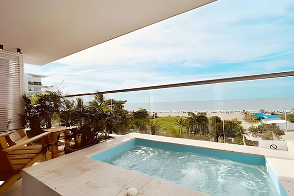 Apartamento luxo | Terraço/pátio