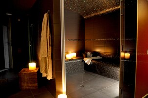 Banho turco, massagens