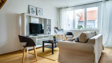 Apartamento luxo, 3 quartos | Área de estar