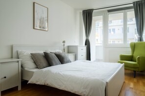 Apartamento, varanda | Roupa hipoalergénica, ferro/tábua de engomar, Wi-fi grátis 