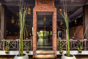 Entrada do alojamento