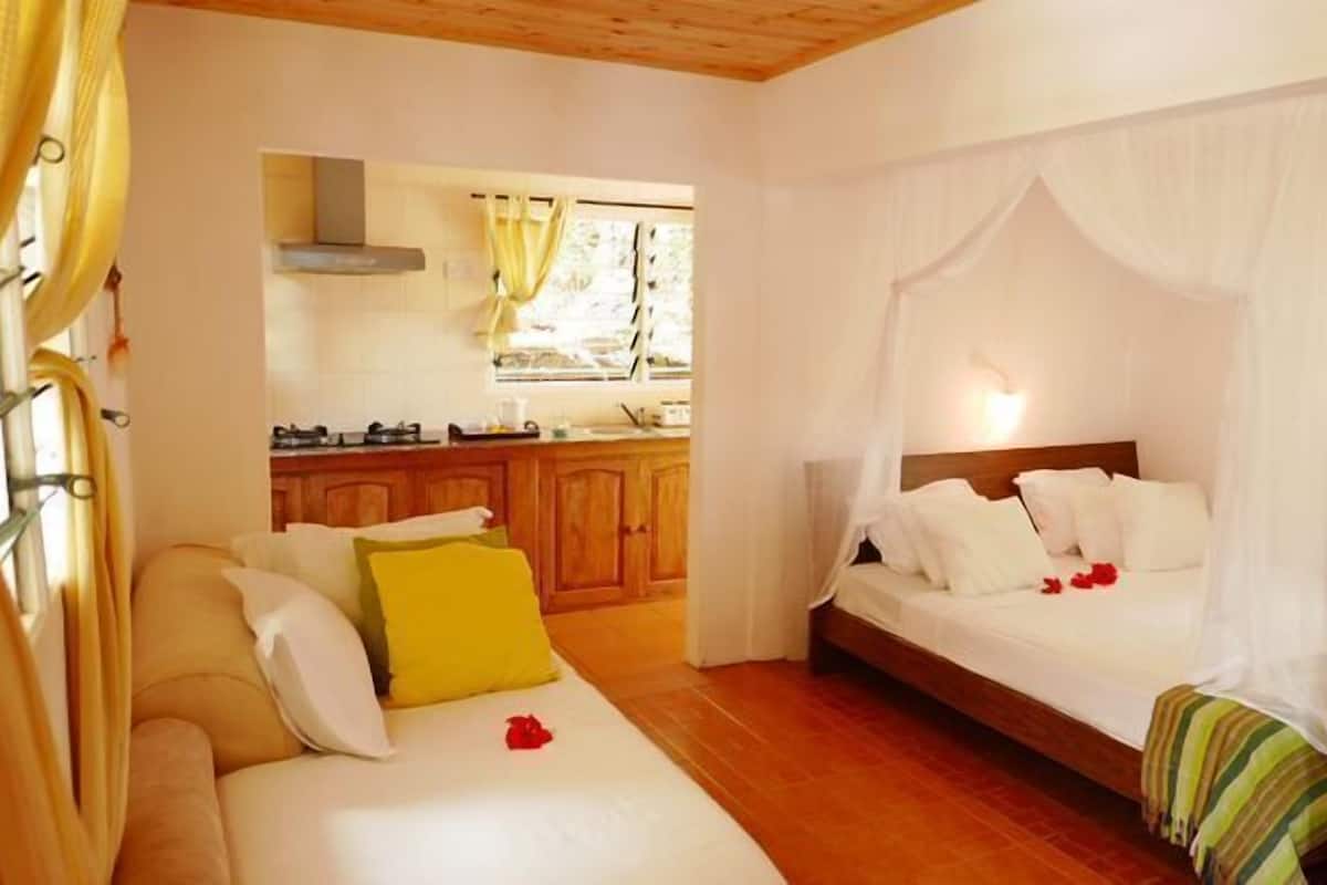 Estúdio (Chalet) | 1 quarto, roupas de cama premium, cofres nos quartos, berços grátis