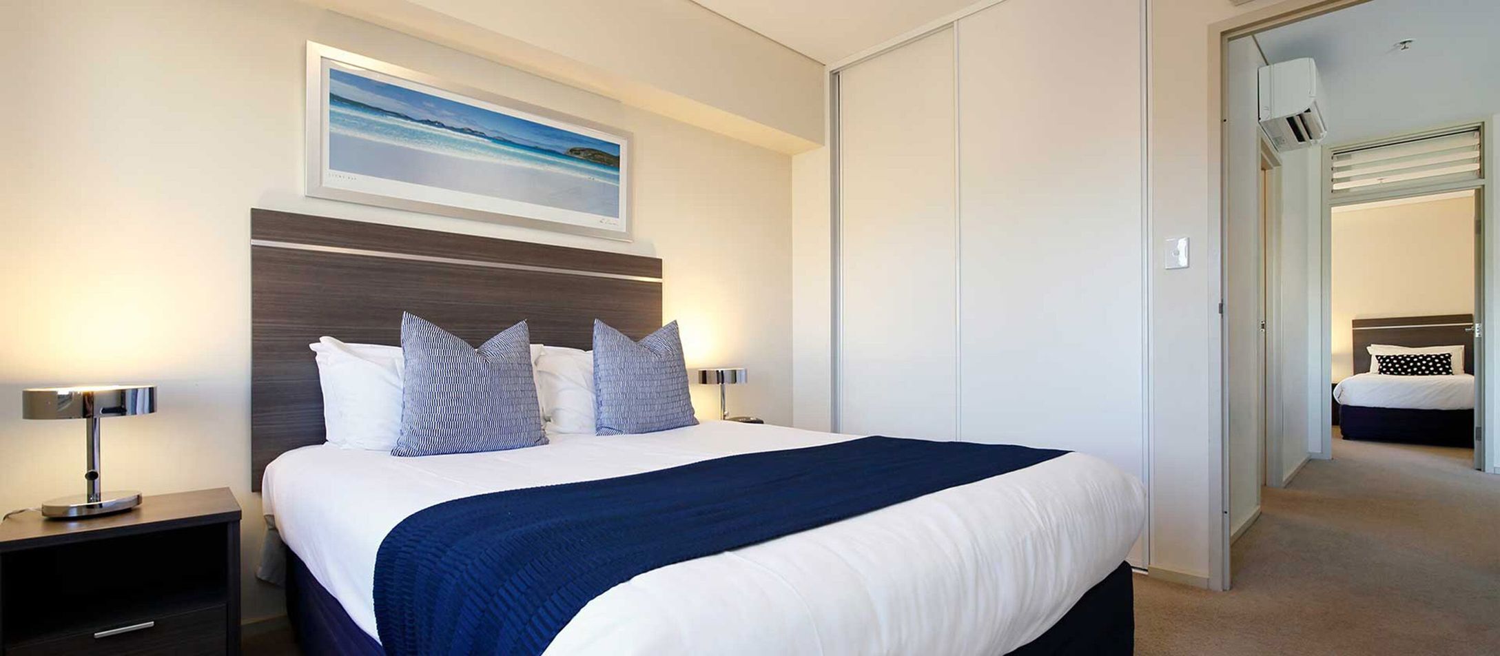 2 quartos, roupa de alta qualidade, camas de colchão Select Comfort 