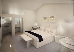 Quarto, 1 cama queen-size, não fumadores, frigorífico e micro-ondas | Ferro/tábua de engomar, Wi-fi grátis, roupa de cama fornecida 