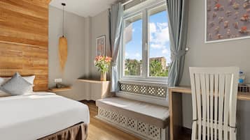 1 quarto, roupas de cama premium, frigobar, cofres nos quartos