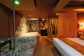 Suíte design (Africa with Round Bed) | Quartos à prova de som, Wi-Fi de cortesia, roupa de cama