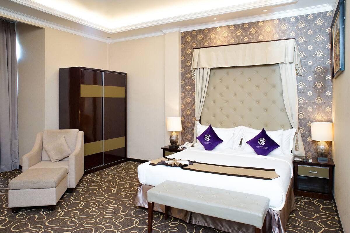 Suíte executiva | Roupas de cama premium, Wi-Fi de cortesia