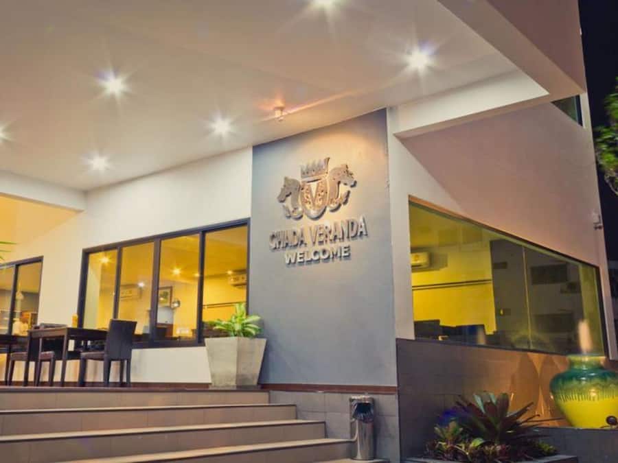 Entrada do alojamento