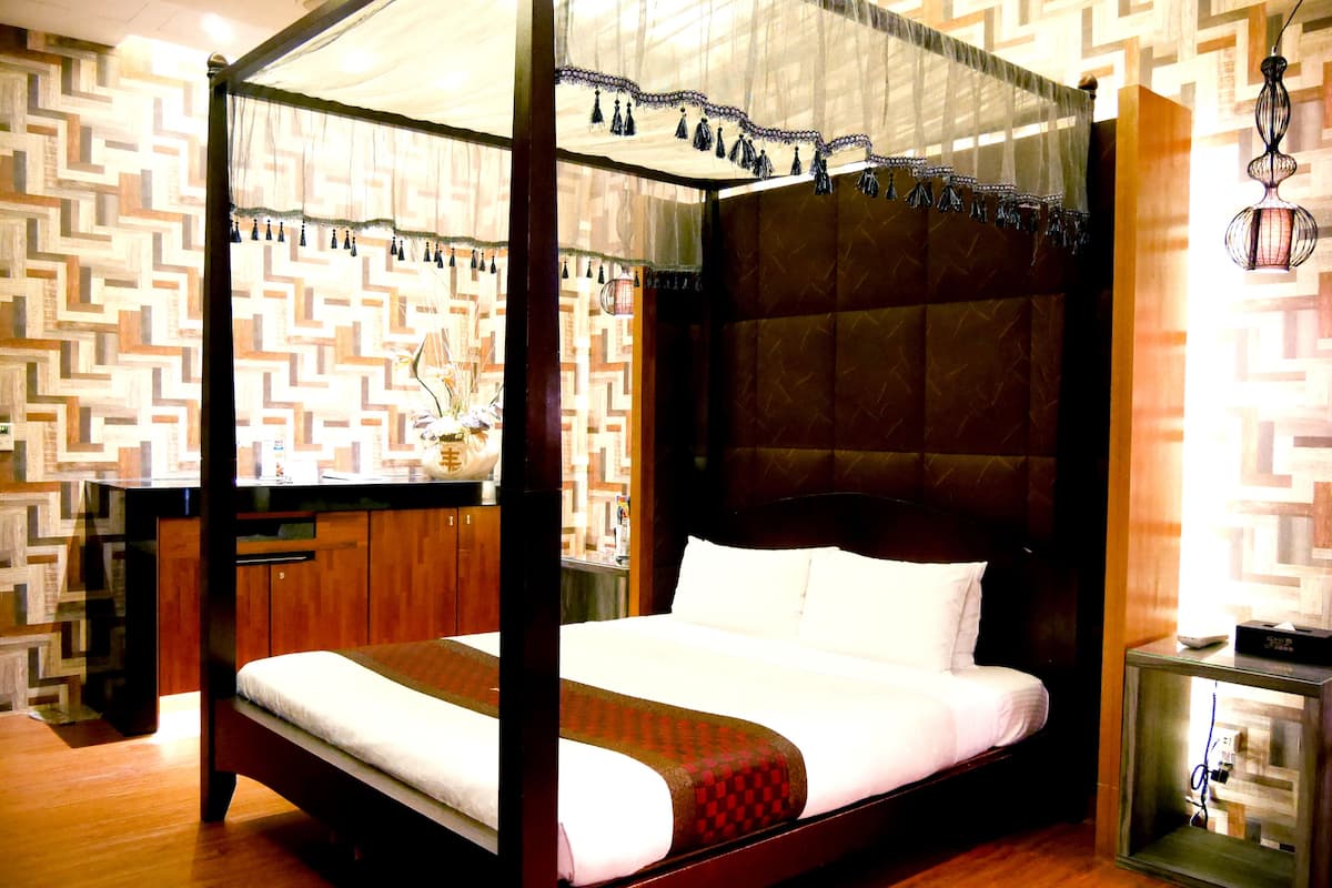 Quarto casal empresarial | Roupas de cama premium, edredons de pluma
