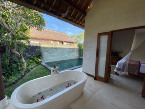 Villa, 1 quarto, piscina privativa | Vista para o jardim