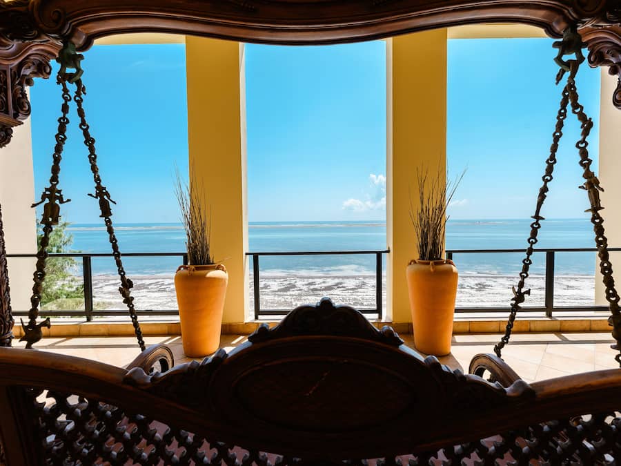 Terraço no piso superior