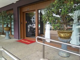 Entrada do alojamento